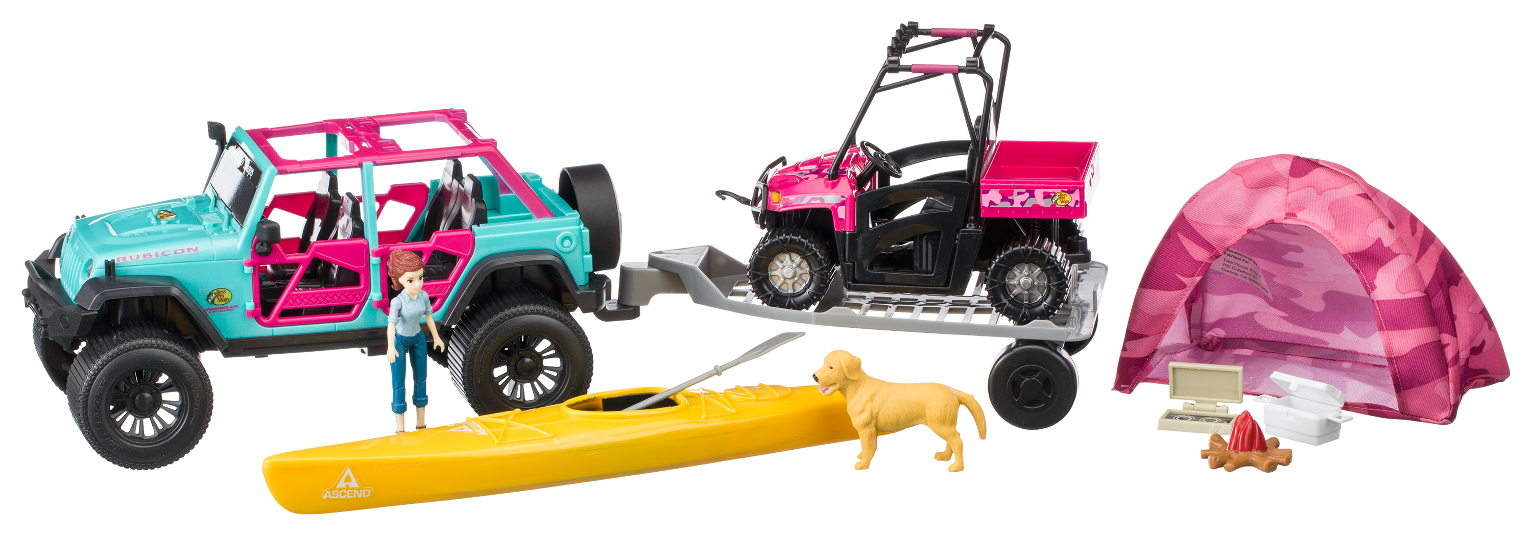 Bass Pro Shops Deluxe Licensed Jeep Camping Adventure Playset for Kids ...